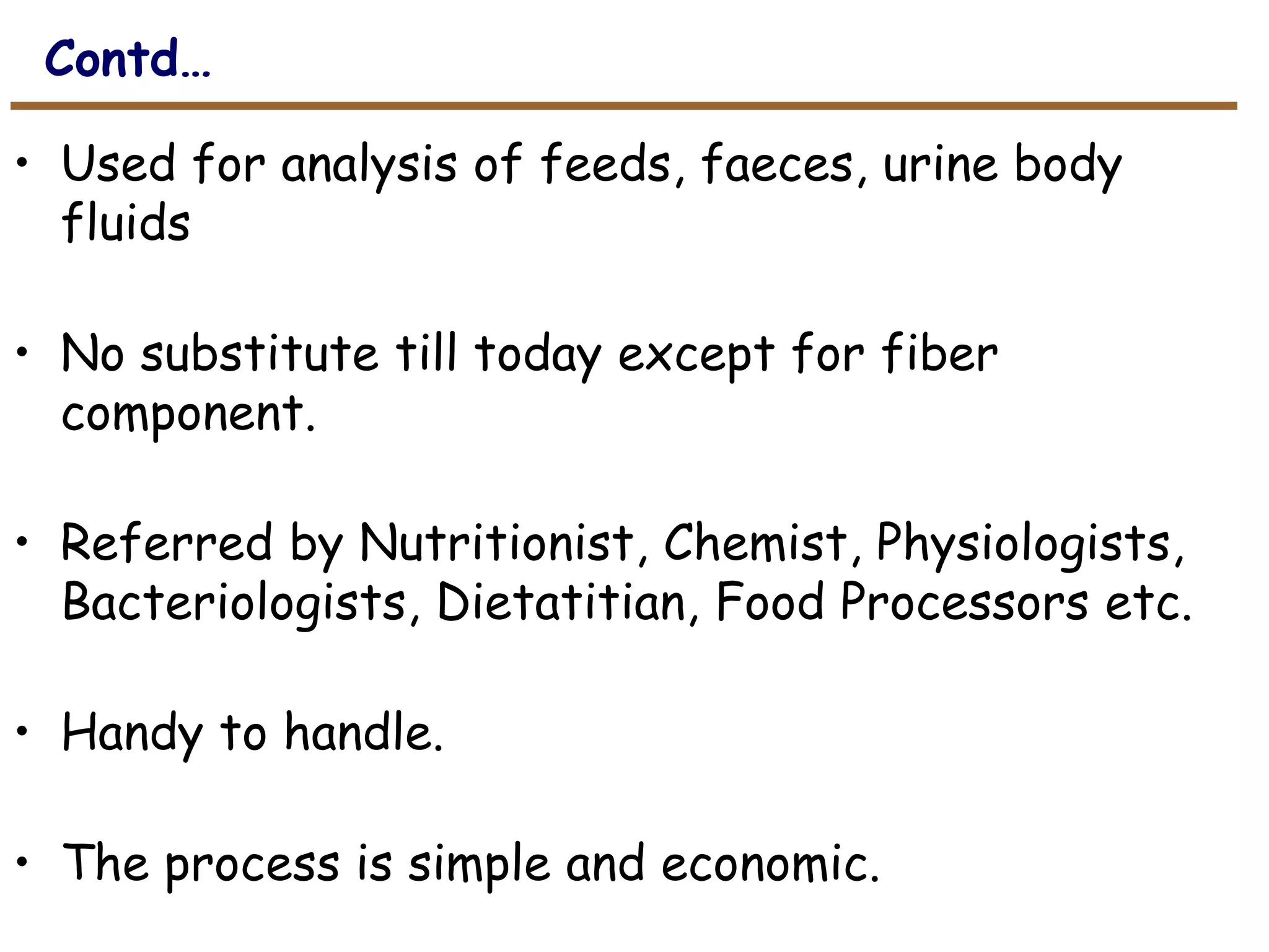 Proximate / Weende System Analysis of Feeds & Fodder | PPT