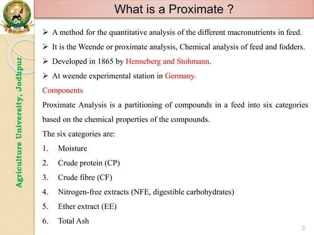 Proximate analysis.pptx | Chemistry | Science