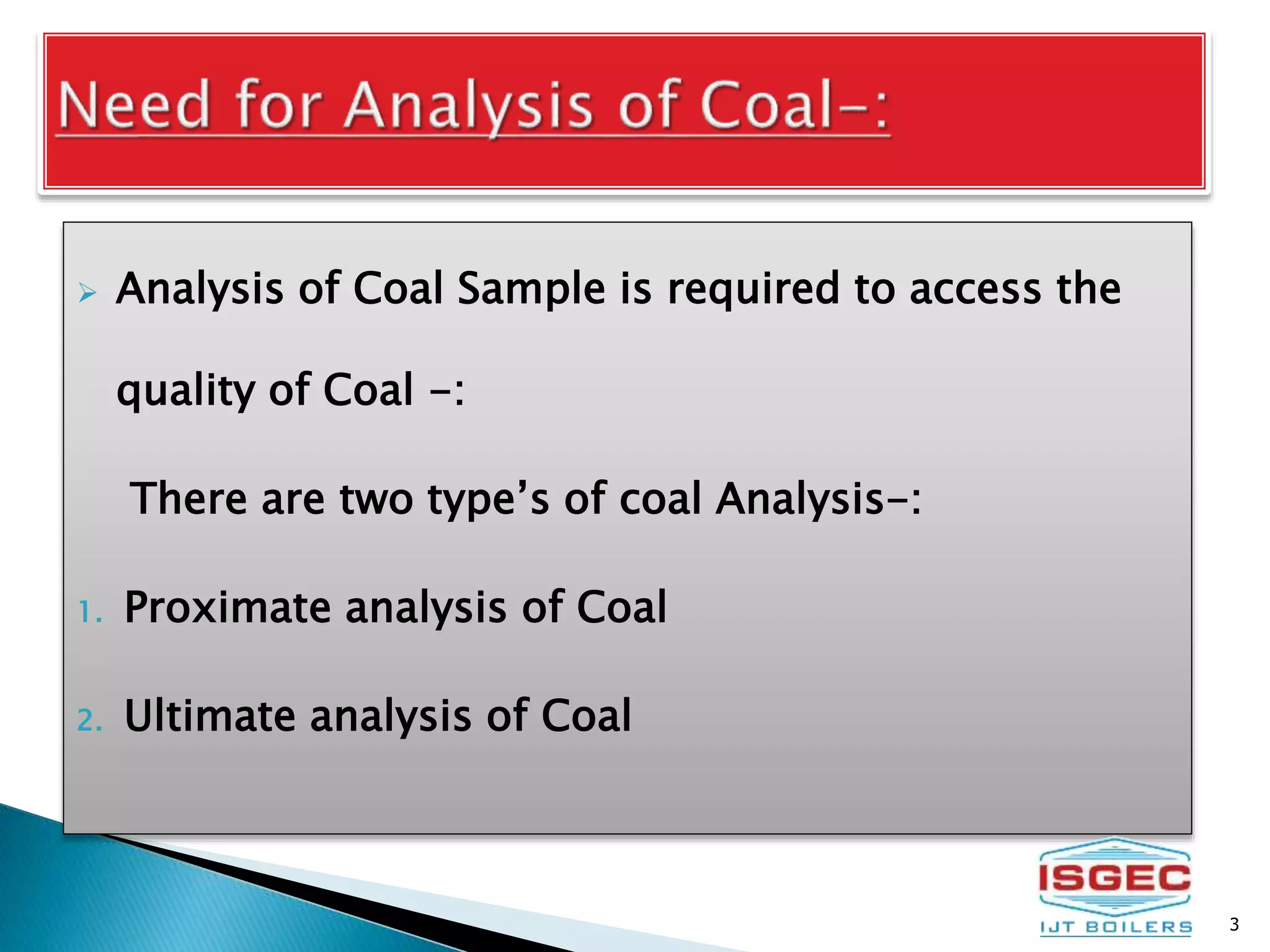 Proximate Analysis Of Coal pptx