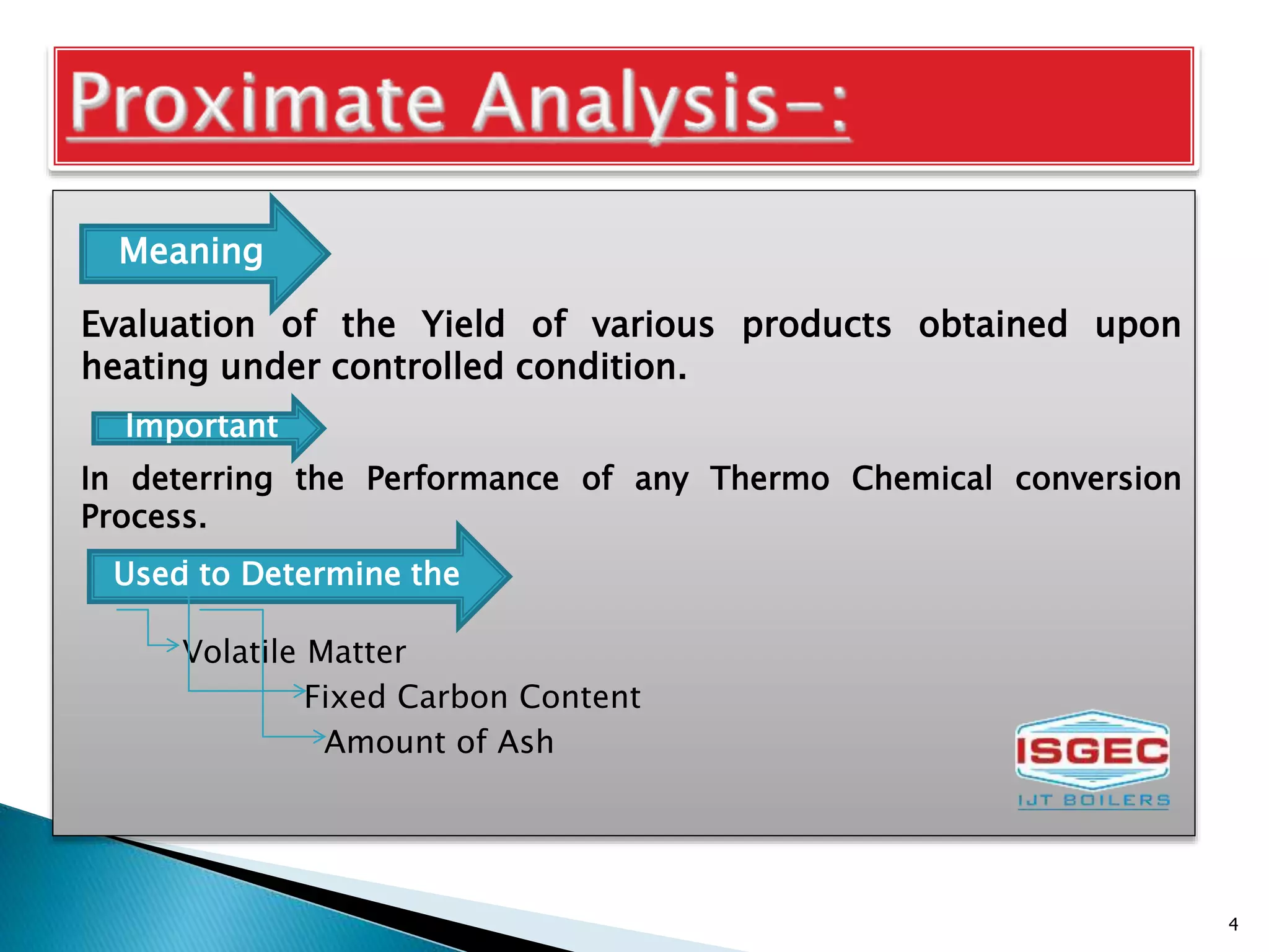 Proximate Analysis Of Coal Pptx Chemistry Science