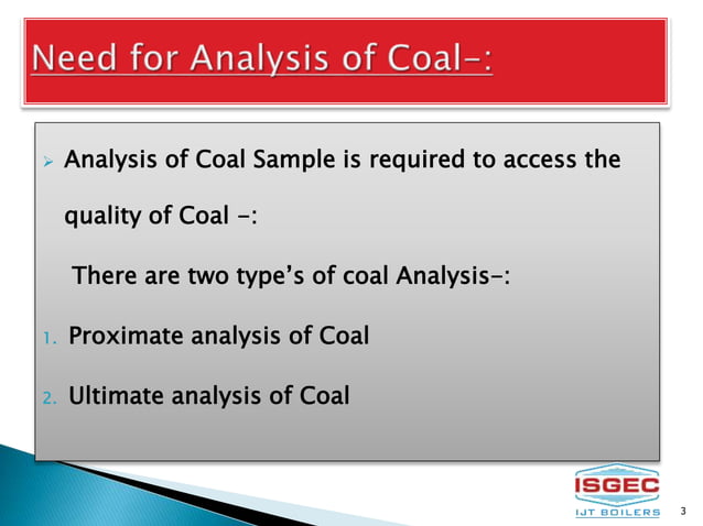 Proximate Analysis Of Coal Pptx Chemistry Science