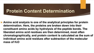 PROXIMATE ANALYSIS (content) ON FOOD.pptx