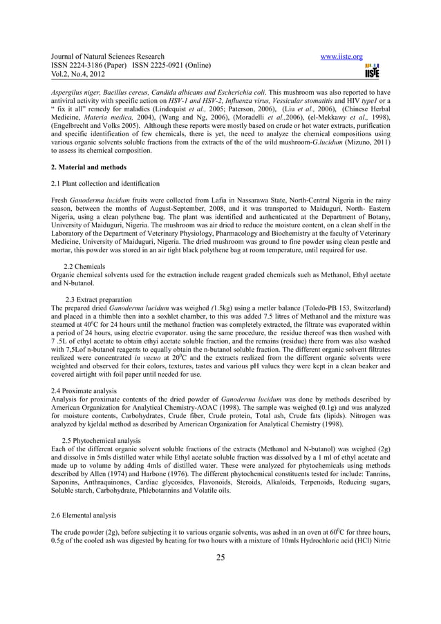 Proximate composition, phytochemical and elemental analysis | PDF