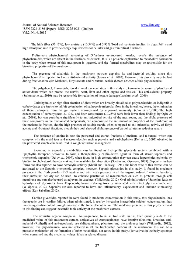 Proximate composition, phytochemical and elemental analysis | PDF