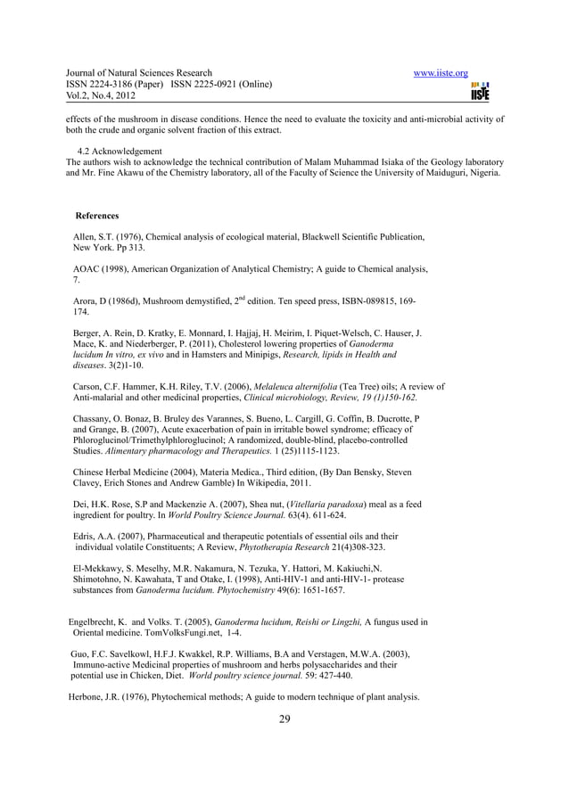 Proximate composition, phytochemical and elemental analysis | PDF