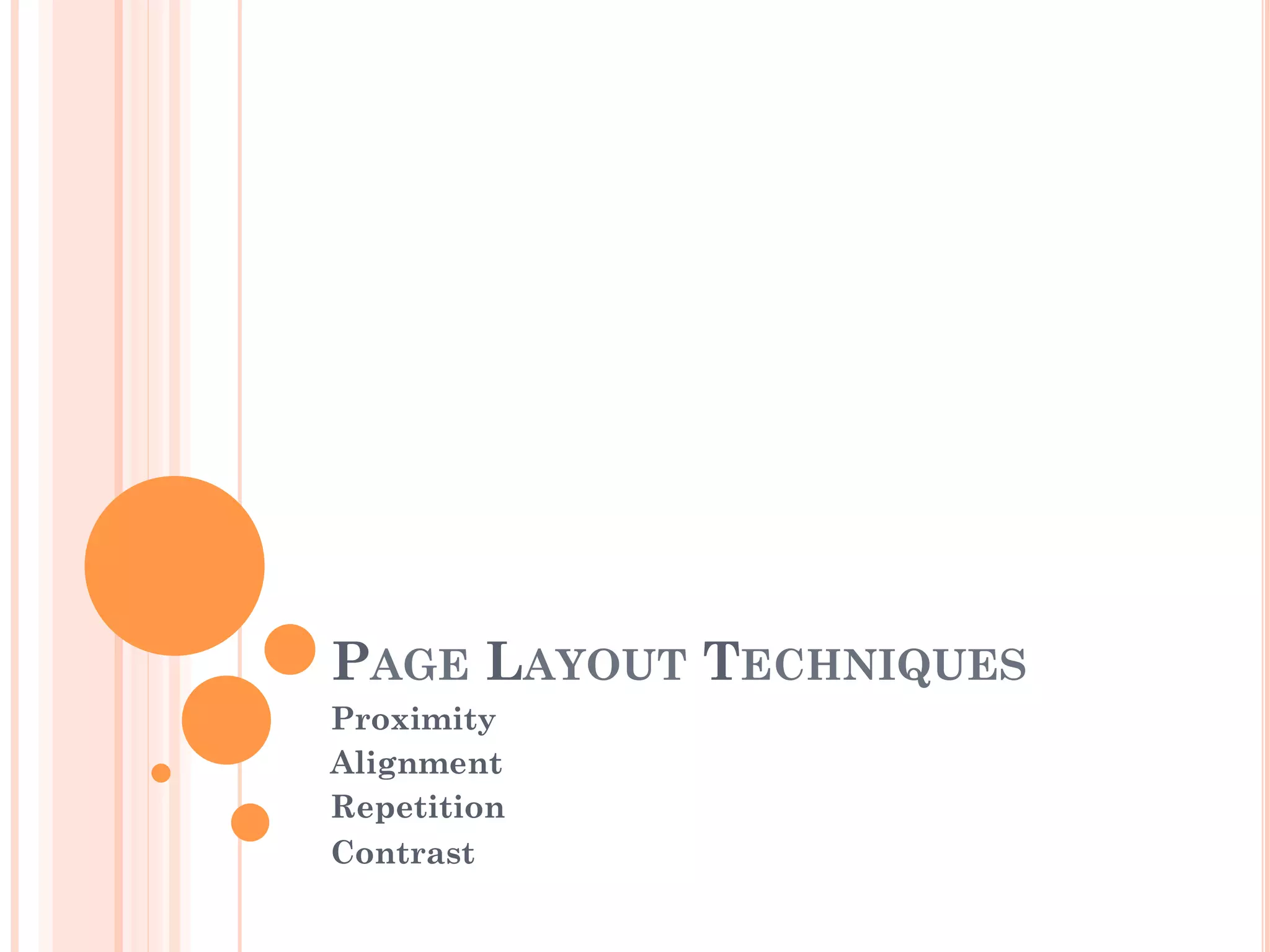Page Layout Techniques: Proximity | PDF