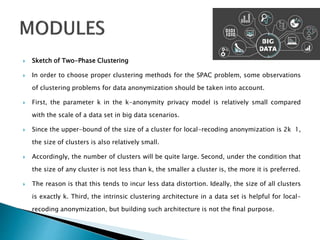 Proximity aware local-recoding anonymization with map reduce for scalable big data privacy ...