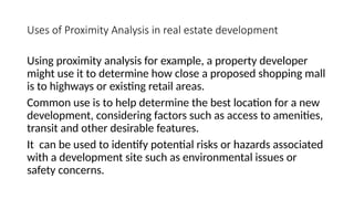 PROXIMITY ANALYSIS.pptx a presentation on proximity analysis using gis ...