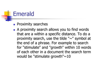 Proximity word and Reserved word | PPTX