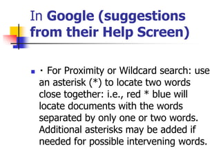 Proximity word and Reserved word | PPTX