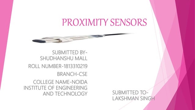 Proximity sensors | PPTX