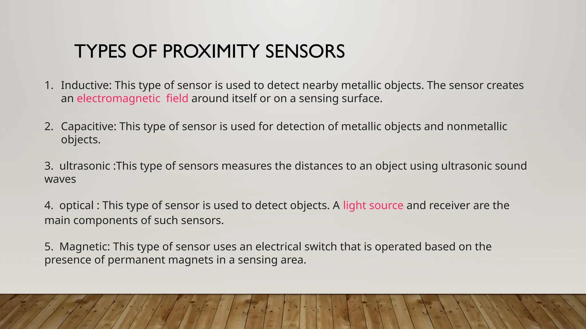 PROXIMITY SENSORS and types of proximity sensor and application and how ...