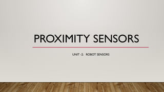 PROXIMITY SENSORS and types of proximity sensor and application and how ...