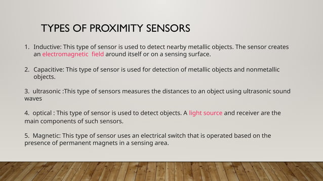 PROXIMITY SENSORS and types of proximity sensor and application and how ...