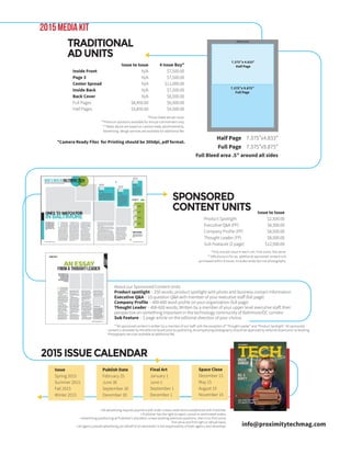 Proximity tech media kit | PDF