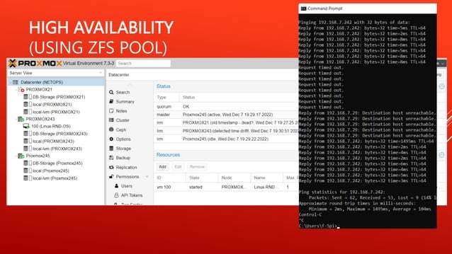 Proxmox Clustering with CEPH | PPTX | Computer Networking | Computing