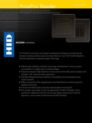 Proxpro ds en | PDF | Computer Peripherals | Computing