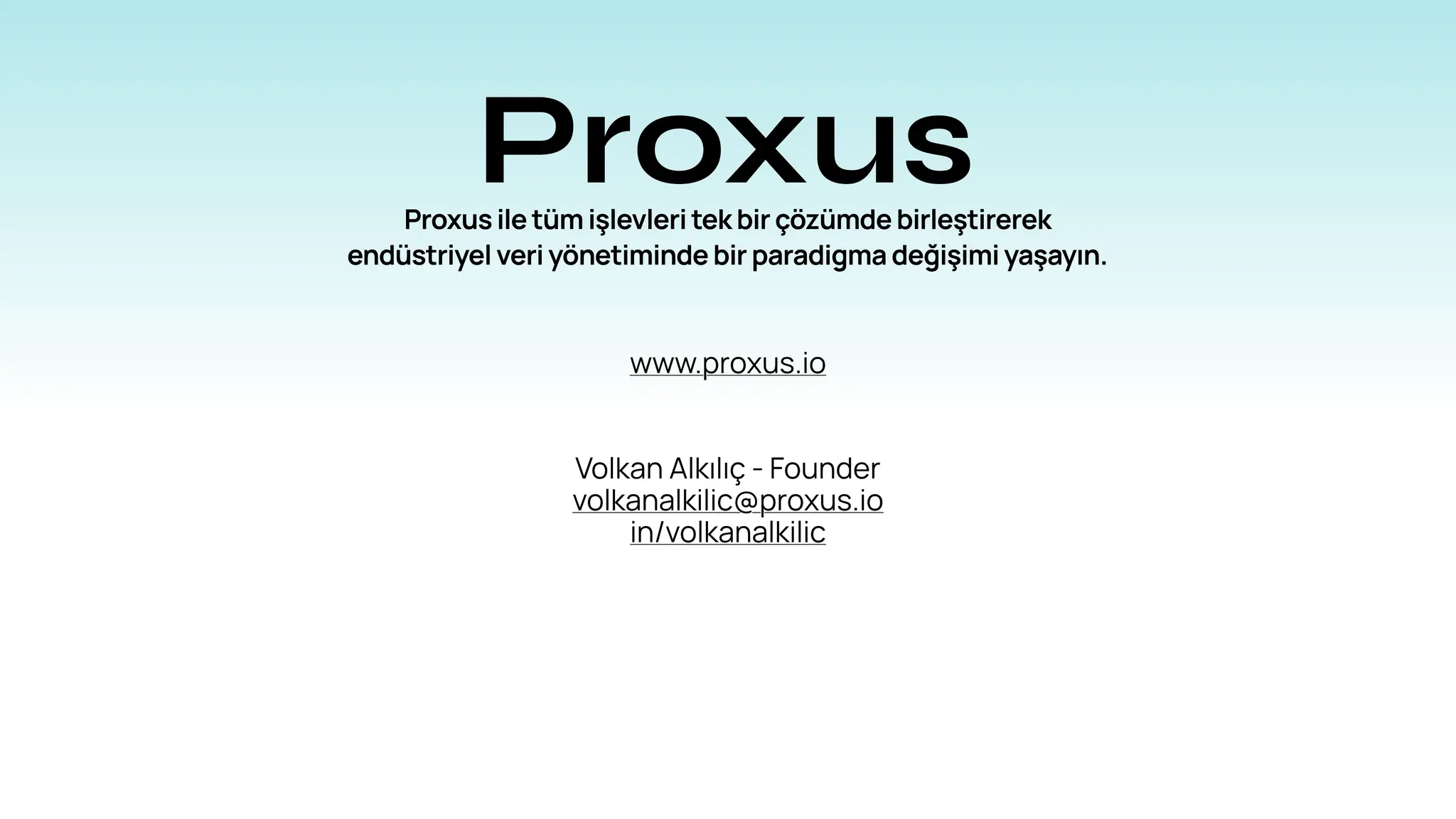 Proxus IIoT Platformu: Endüstri 4.0 Dijital Dönüşüm Çözümü | PPT