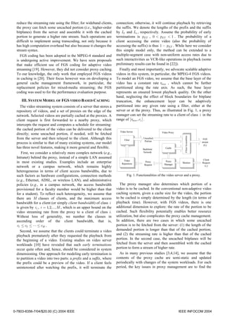 Proxy Cache Management for Fine-Grained Scalable Video Streaming | PDF | Video Software ...