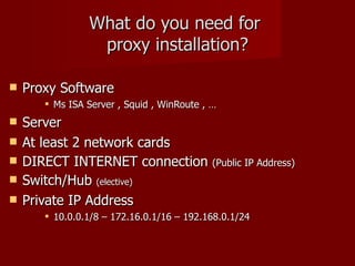 Proxy servers-firewalls | PPT