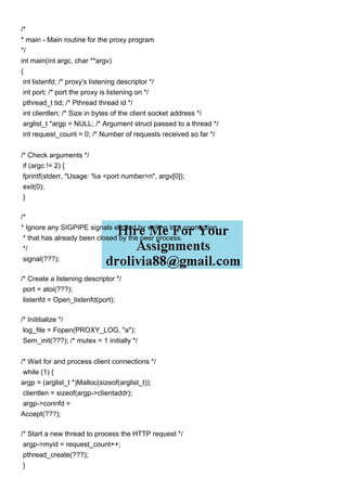 proxyc CSAPP Web proxy NAME IMPORTANT Giv.pdf