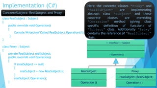 Proxy design pattern (Class Ambassador) | PPT