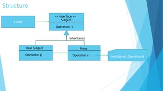 Proxy design pattern (Class Ambassador) | PPT