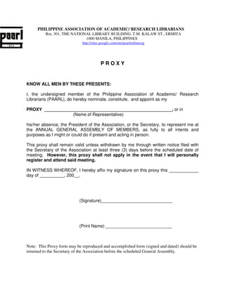 Proxy form | PDF