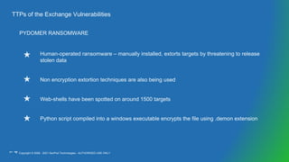 ProxyLogon - MS Exchange Server Vulnerabilities - JS Edited.pptx