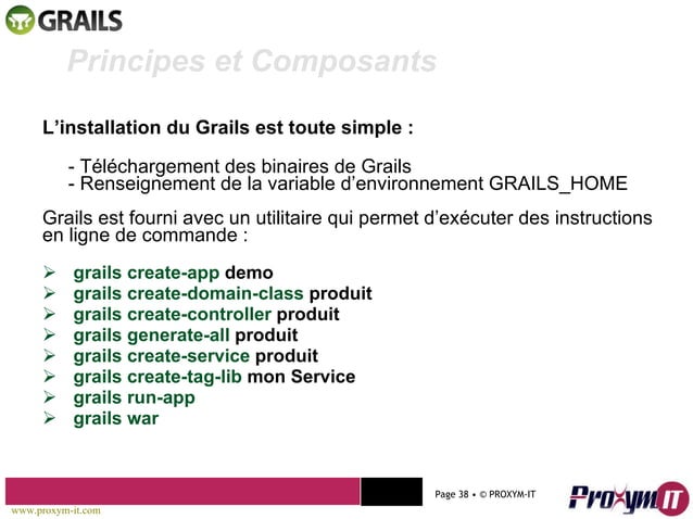 Présentation du framework Grails | PPT