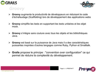 Présentation du framework Grails | PPT