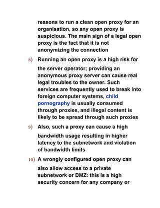 seminar on proxyserver | PDF