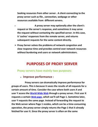 seminar on proxyserver | PDF