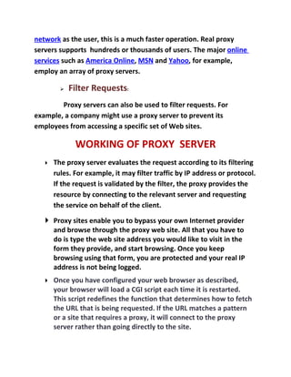seminar on proxyserver | PDF