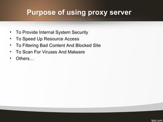Proxy server | PPT