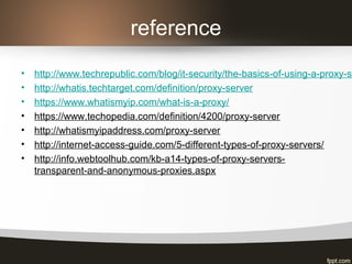 Proxy server | PPT