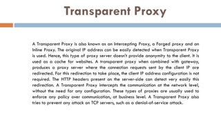 Proxy Server: A Comprehensive Guide | PPTX