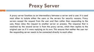 Proxy Server: A Comprehensive Guide | PPTX