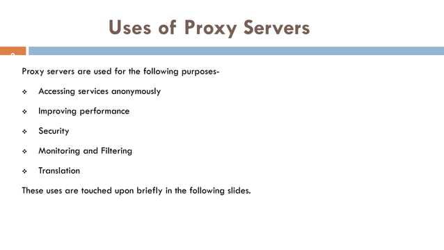 Proxy Server: A Comprehensive Guide | PPTX | Web Hosting | Internet