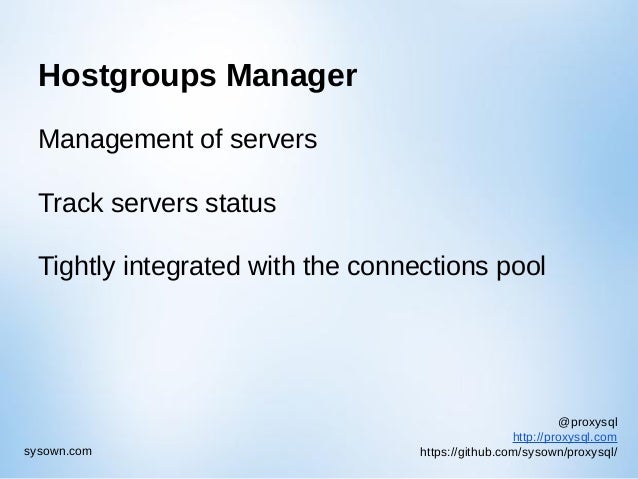 Proxysql High Performance And Ha Proxy For Mysql 