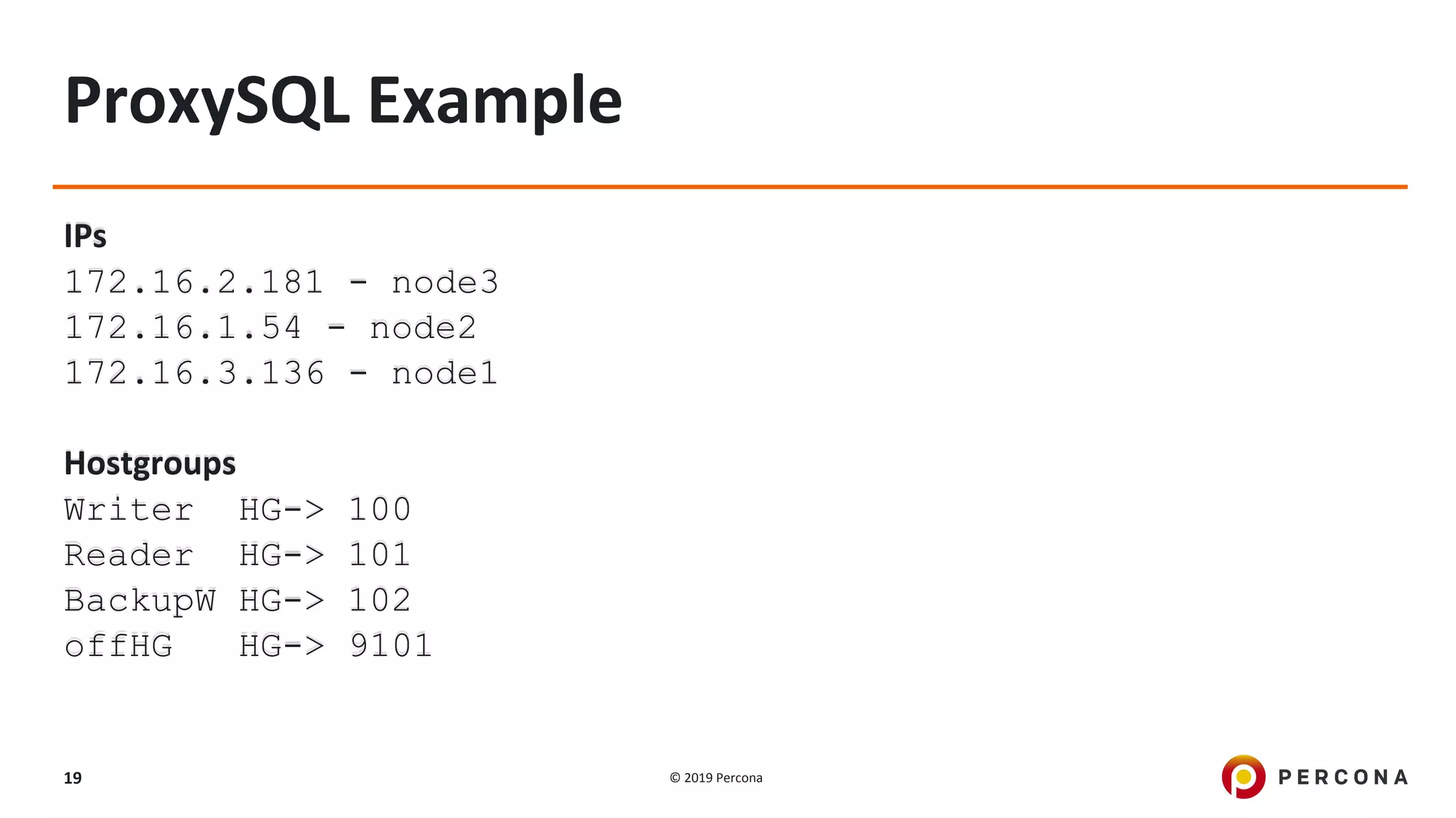 Proxy SQL 2.0 with PXC | PPT