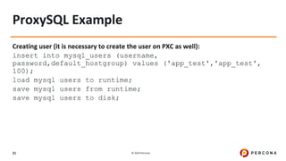 Proxy SQL 2.0 with PXC | PPT