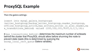 Proxy SQL 2.0 with PXC | PPT