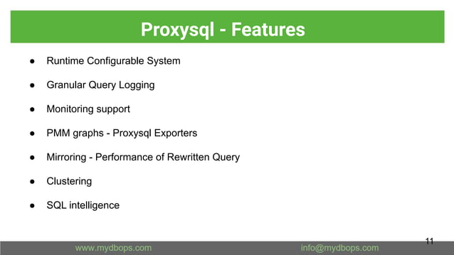 ProxySQL High Availability (Clustering) | PPT