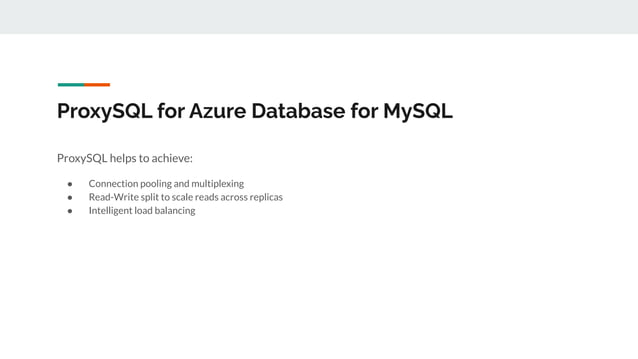 ProxySQL in the Cloud | PPT