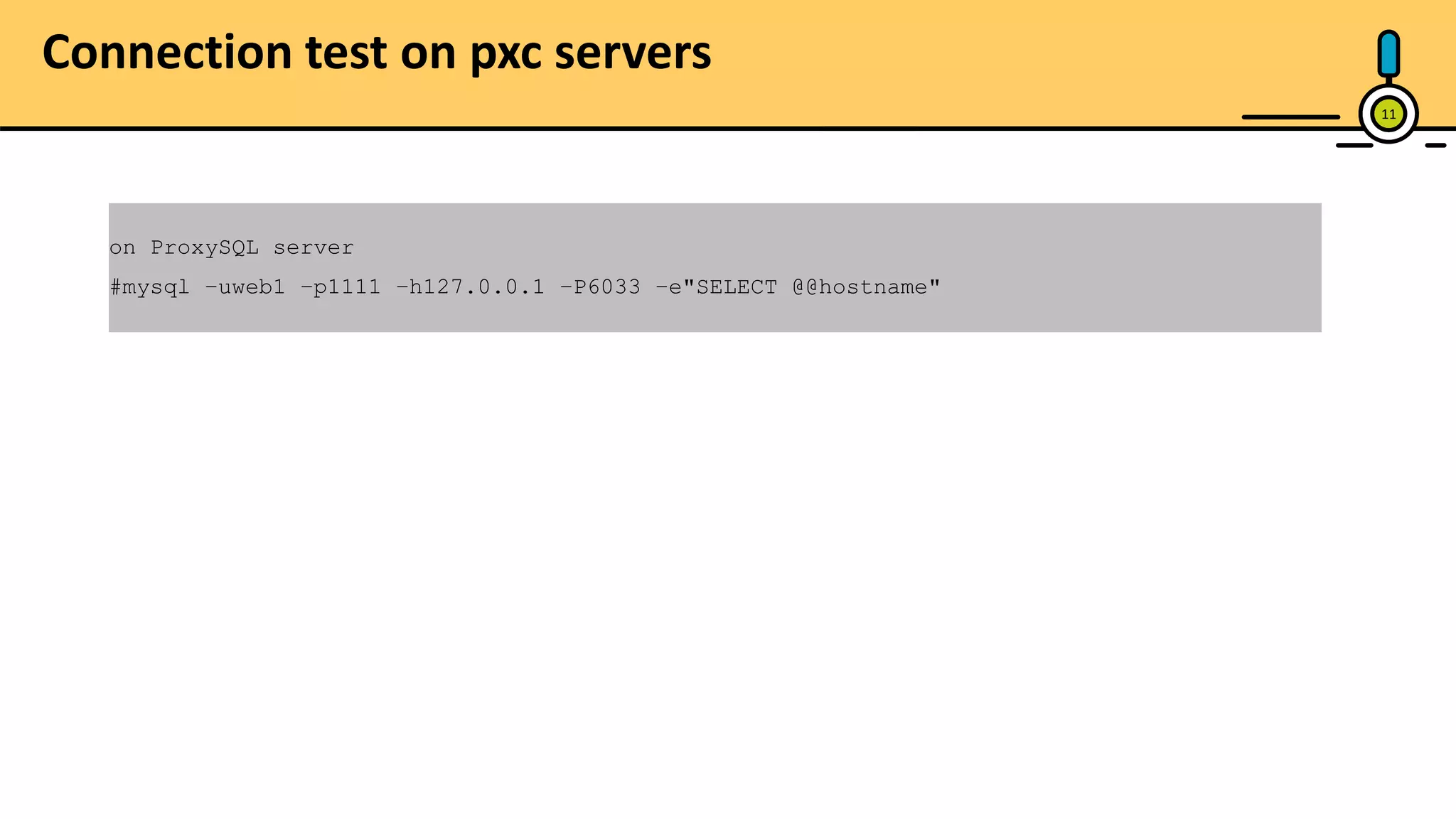 ProxySQL & PXC(Query routing and Failover Test) | PPT