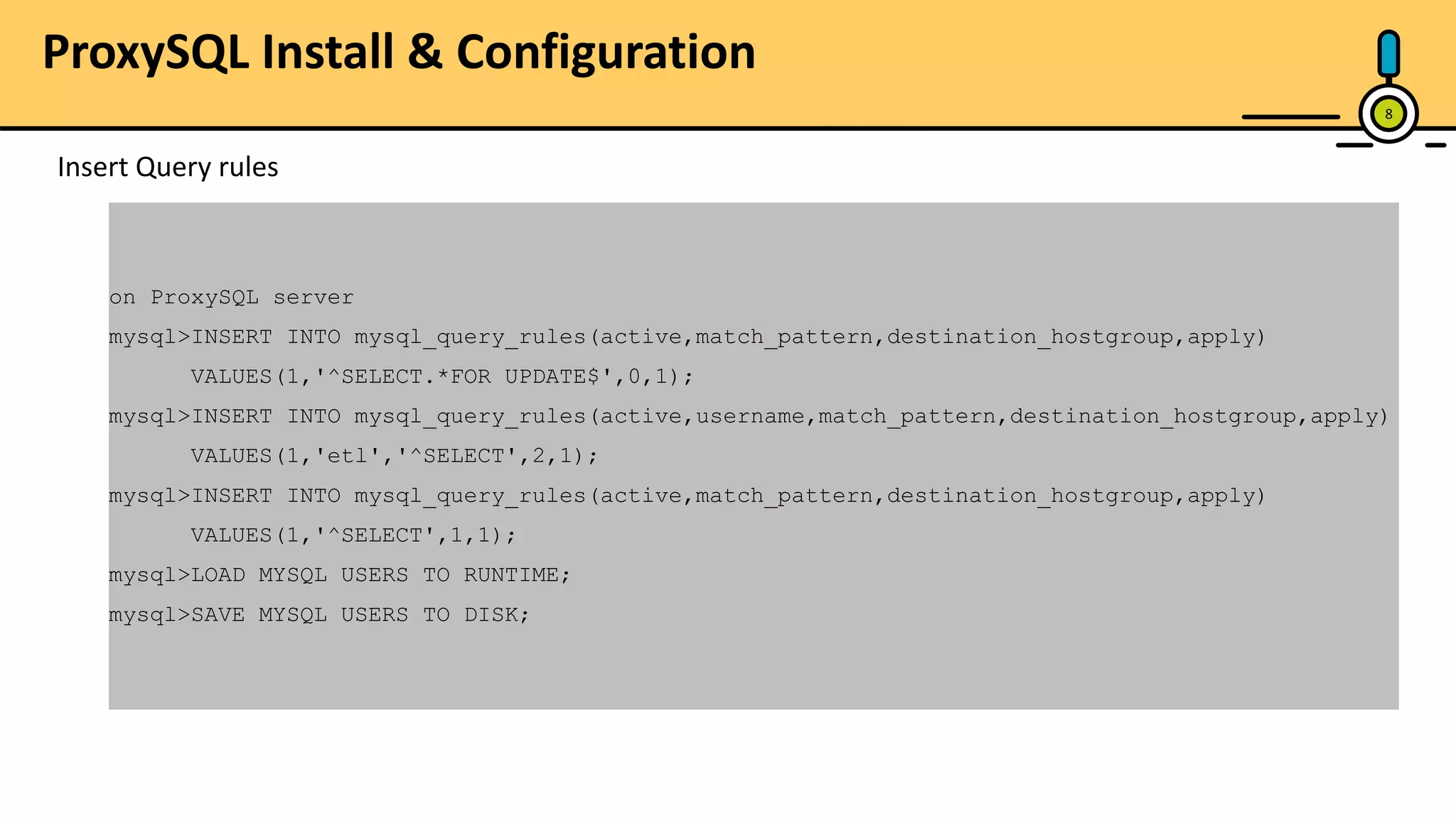 ProxySQL & PXC(Query routing and Failover Test) | PPT