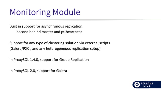 HandsOn ProxySQL Tutorial - PLSC18 | PPT