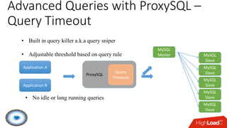 Proxysql use case scenarios hl++ 2017 | PPT