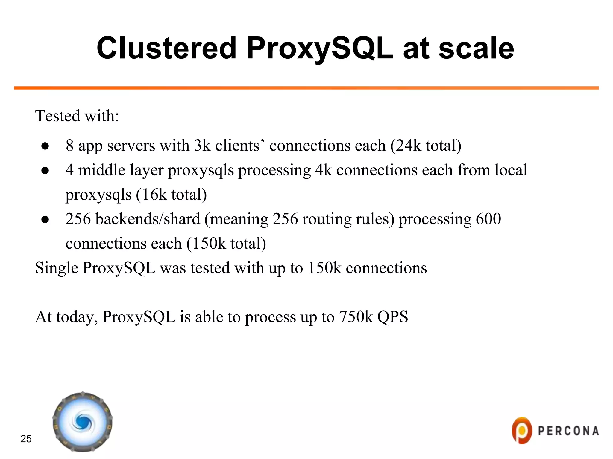 Proxysql use case scenarios plam 2016 | PPTX | Databases | Computer Software and Applications
